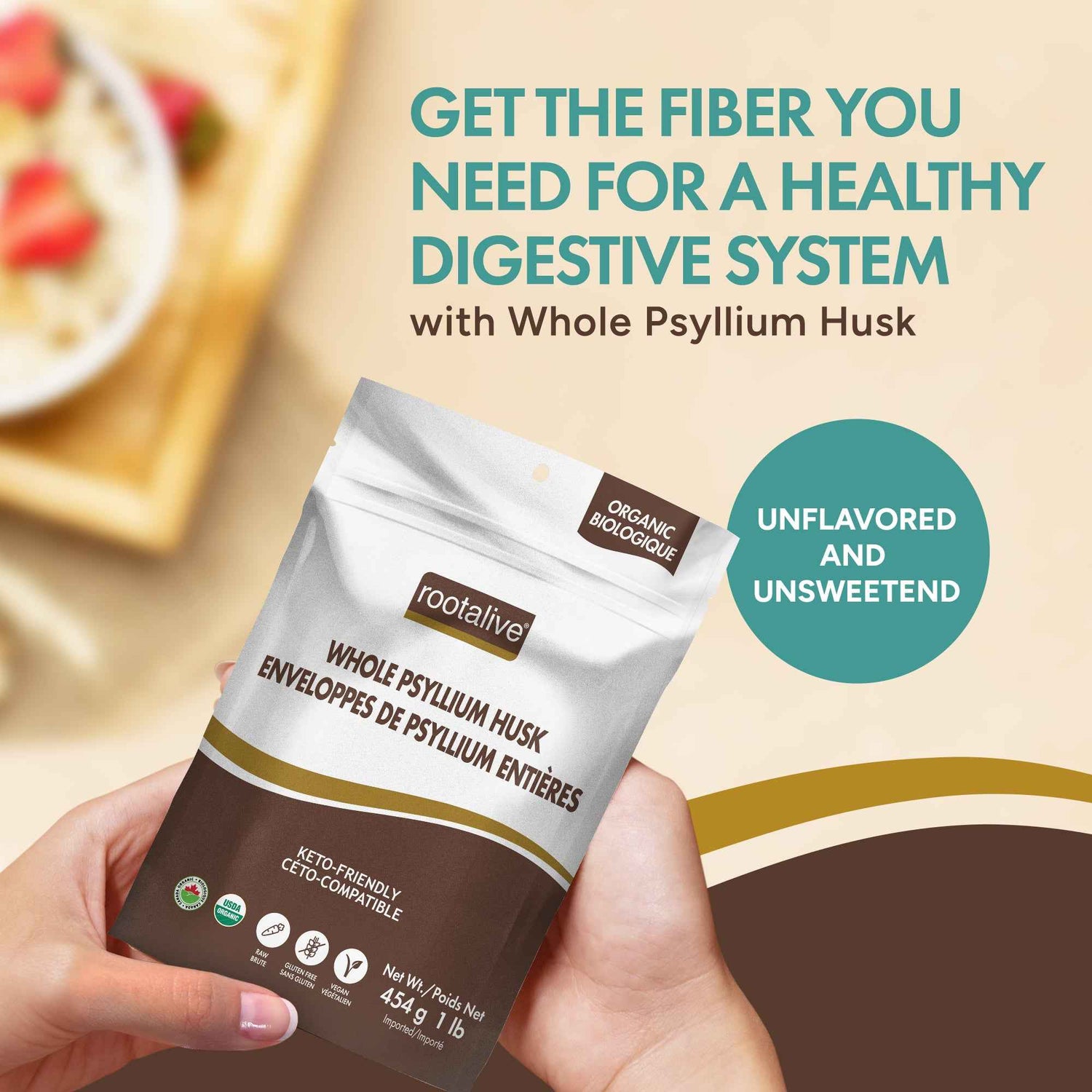Organic Psyllium Husk Whole 454g - Rootalive Inc.